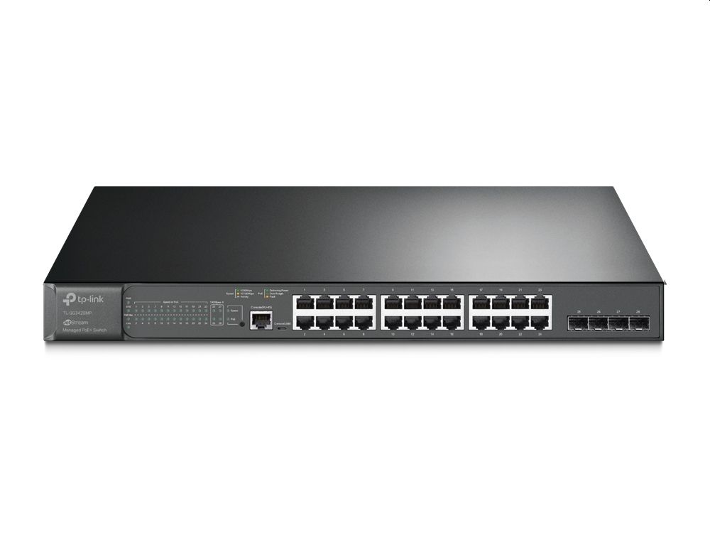 Omada JetStream 28-Port Gigabit L2 + Managed Switch with 24-Port PoE+ ...