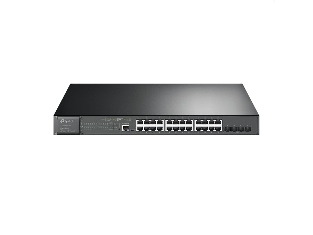 Omada - JetStream 24-Port Gigabit 4 port 10GE SFP + Managed Switch with ...